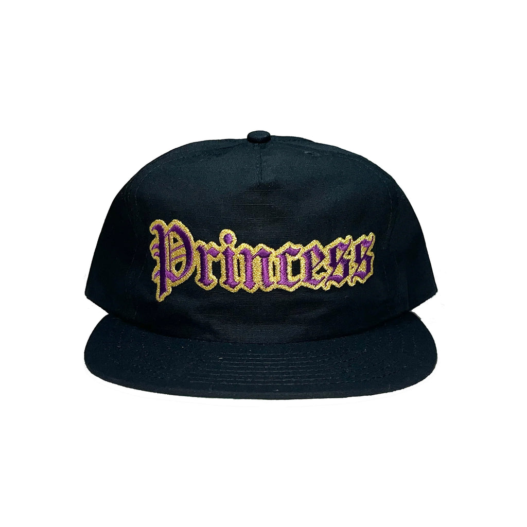 Hardbody Hardbody Princess Logo Embroidery 5 Panel Black Ripstop