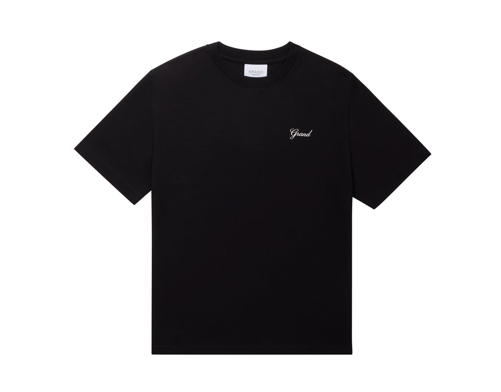 GRAND COLLECTION - Grand Script Tee "Black" – Lacquer