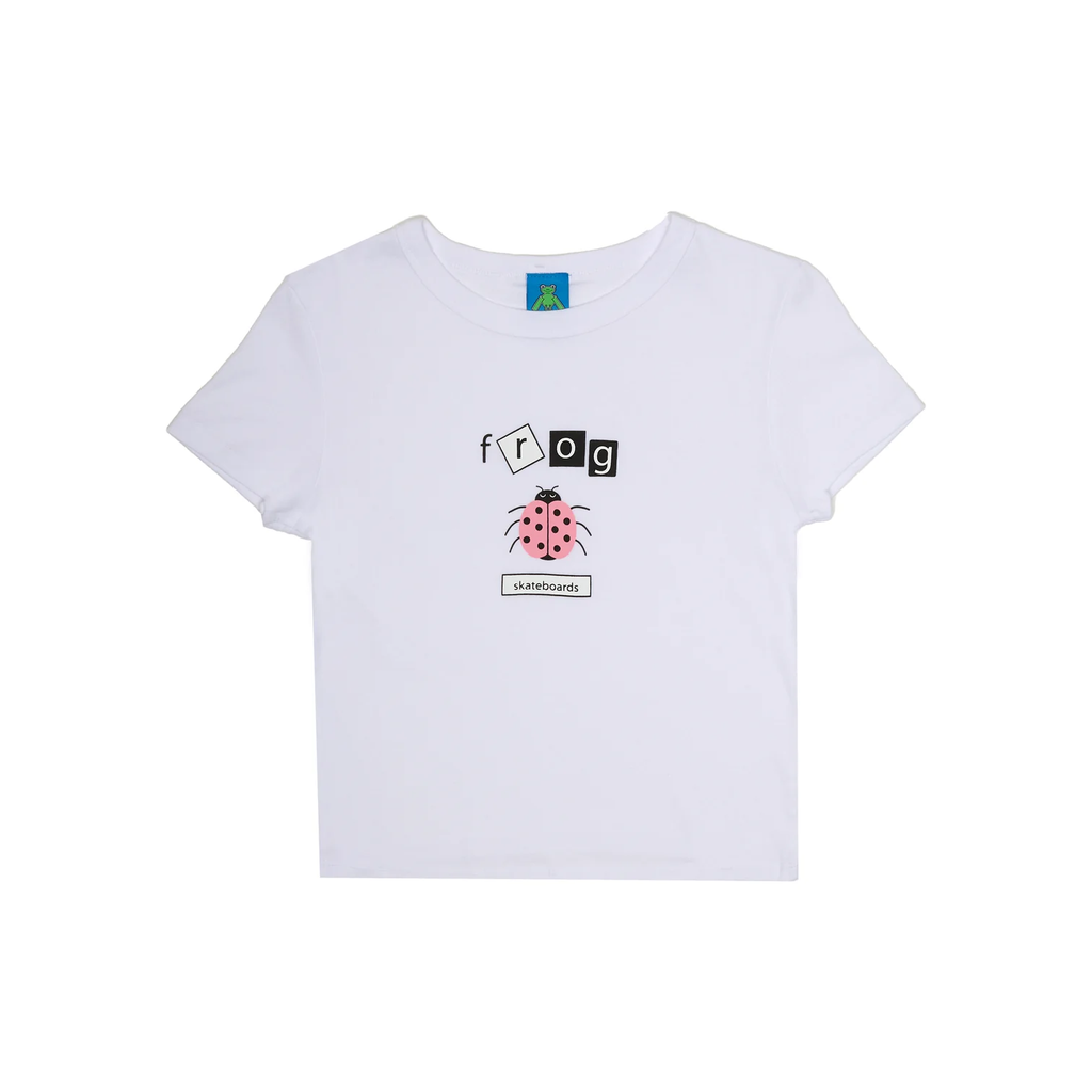 FROG SKATEBOARDS - Lady Bug Baby Tee "White" Women's – Lacquer