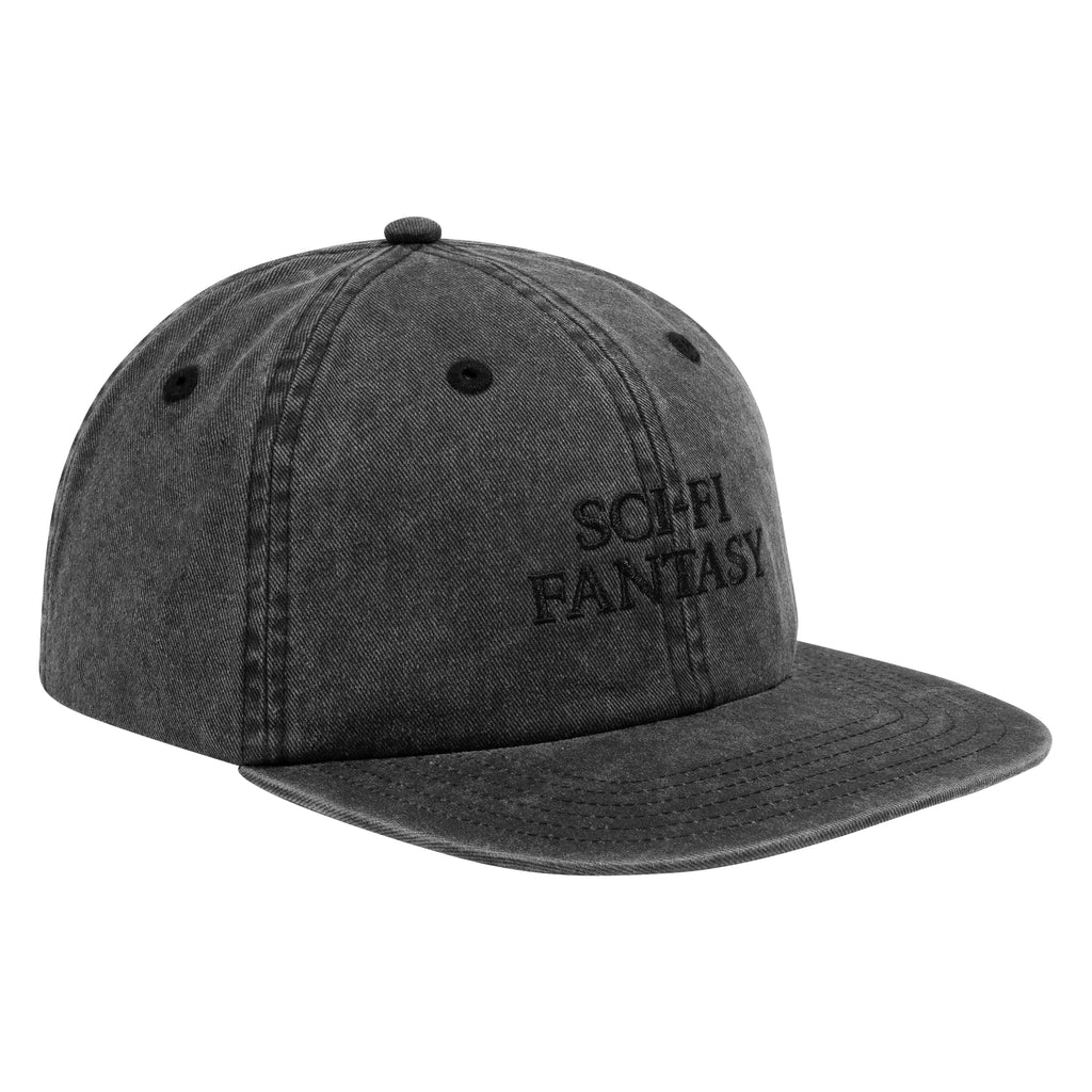 SCI-FI FANTASY - WASHED LOGO HAT "BLACK" – Lacquer